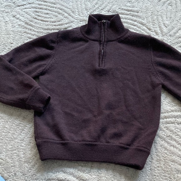 Papo d'Anjo | Shirts & Tops | Papo Danjo 8 Brown Quarterzip Extrafine ...